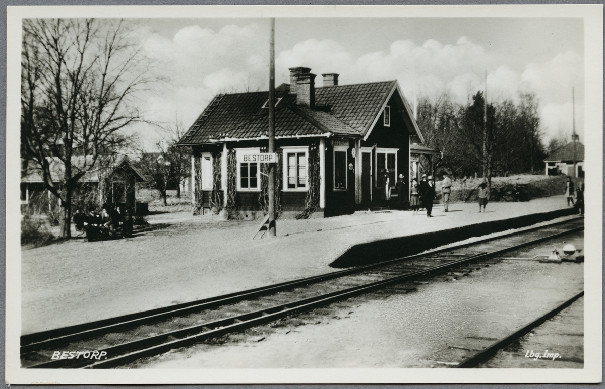 Bestorp station. - Järnvägsmuseet / DigitaltMuseum
