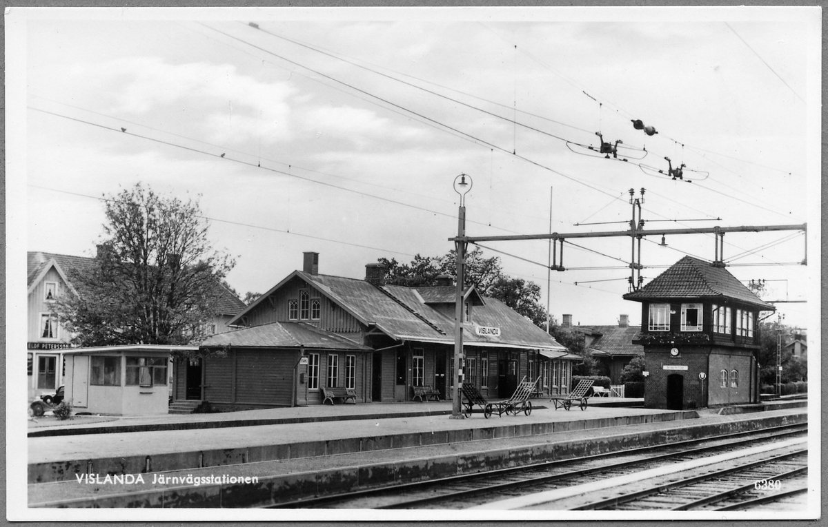 Vislanda station. - Järnvägsmuseet / DigitaltMuseum