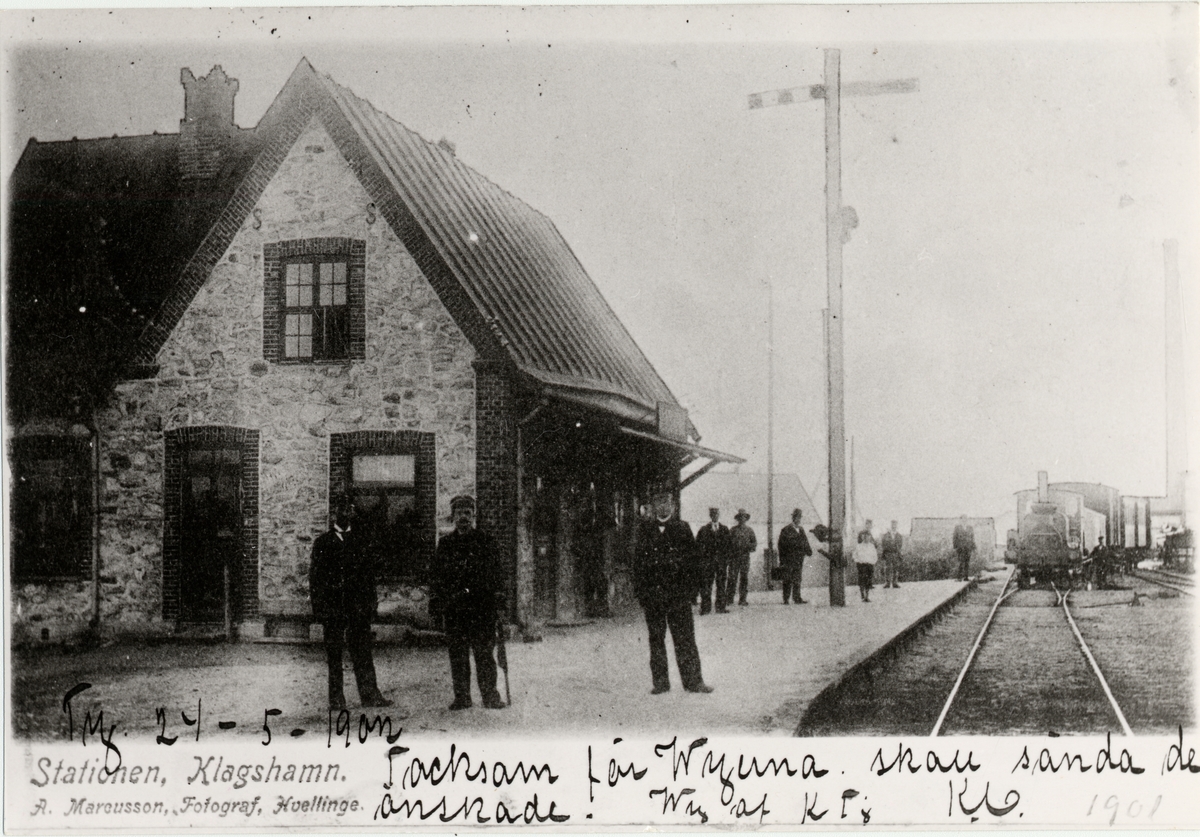 Klagshamn station. - Järnvägsmuseet / DigitaltMuseum