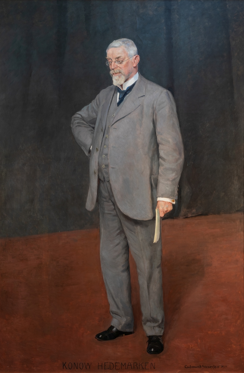 Wollert Konow (H) [Olje på lerret] - Stortingets kunstsamling ...