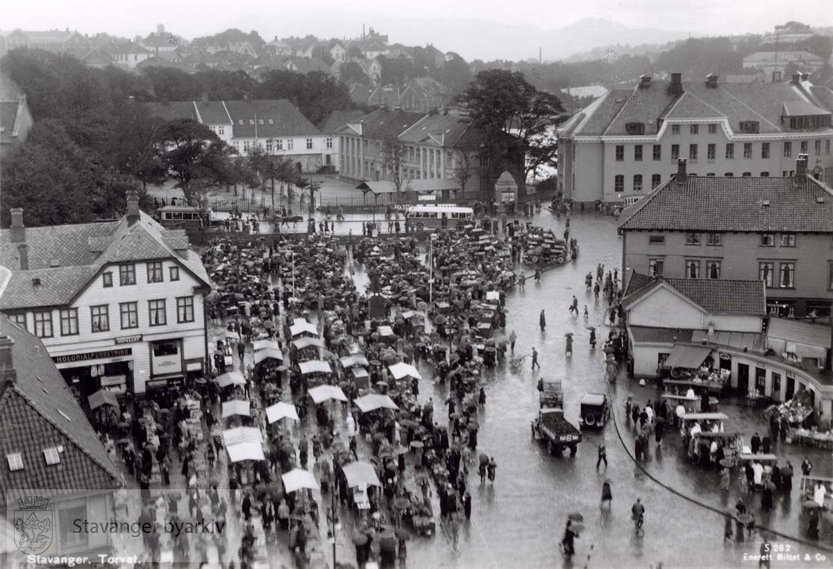 Stavanger Torg - Stavanger byarkiv / DigitaltMuseum