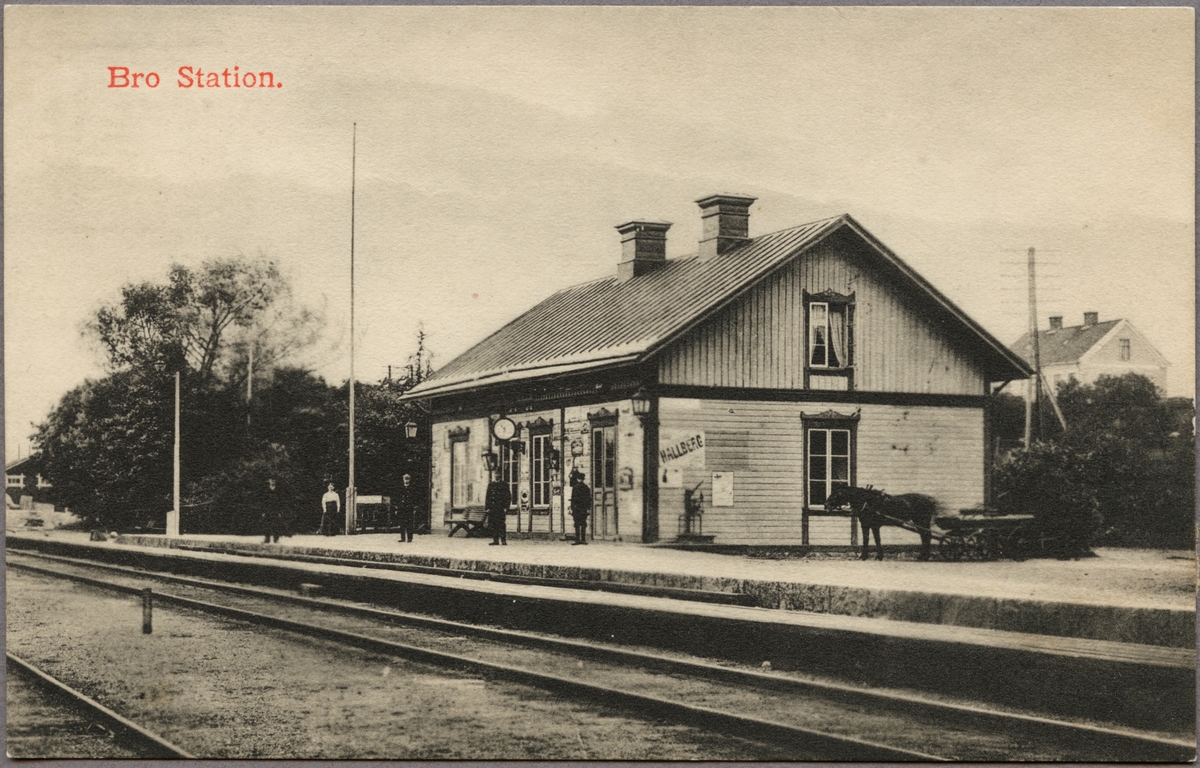 Bro station. - Järnvägsmuseet / DigitaltMuseum