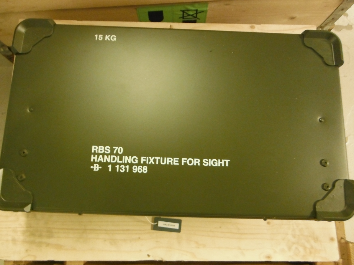 Bofors RB-70 handling fixture for sight - Forsvarets museer ...