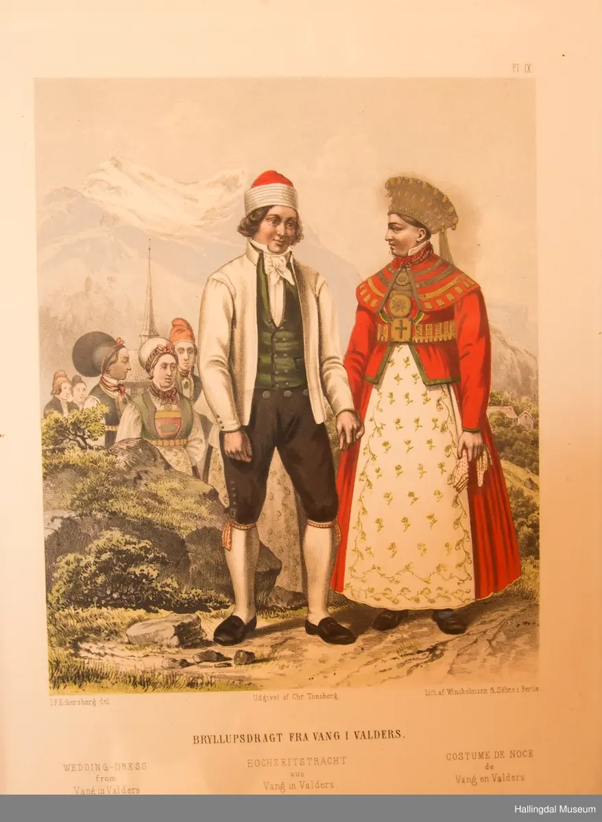 Norske Nasjonaldragter tegnede af forskjellige norske kunstnere ...