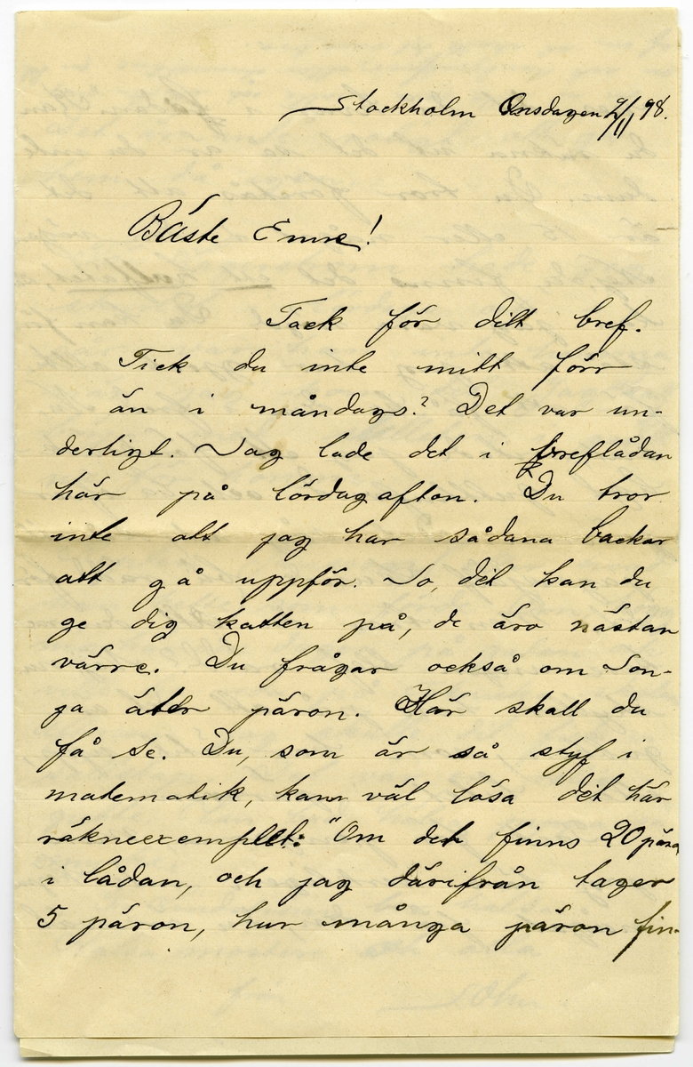 Brev - Jönköpings läns museum / DigitaltMuseum