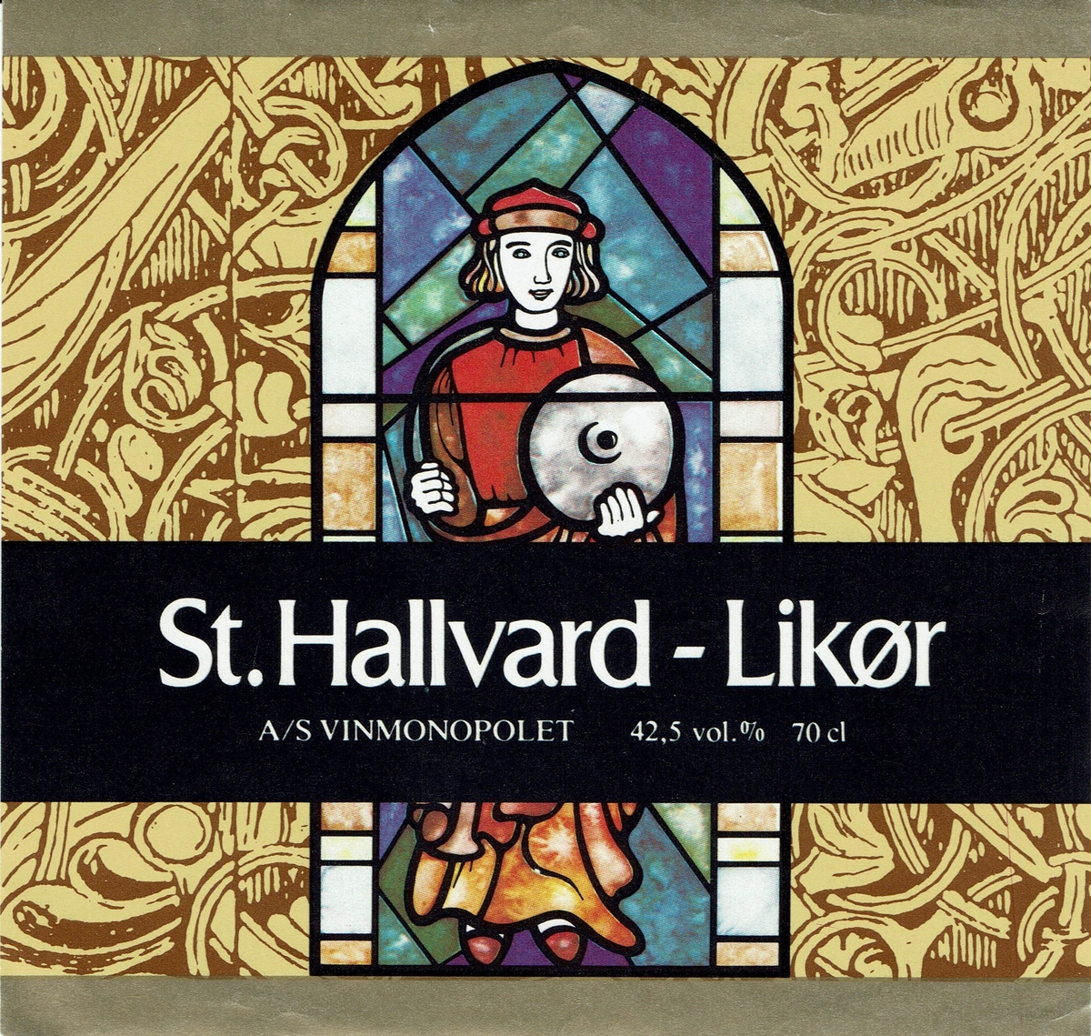 St. Hallvard-Likør. A/S Vinmonopolet. 42.5 vol %. - Atlungstad brenneri ...