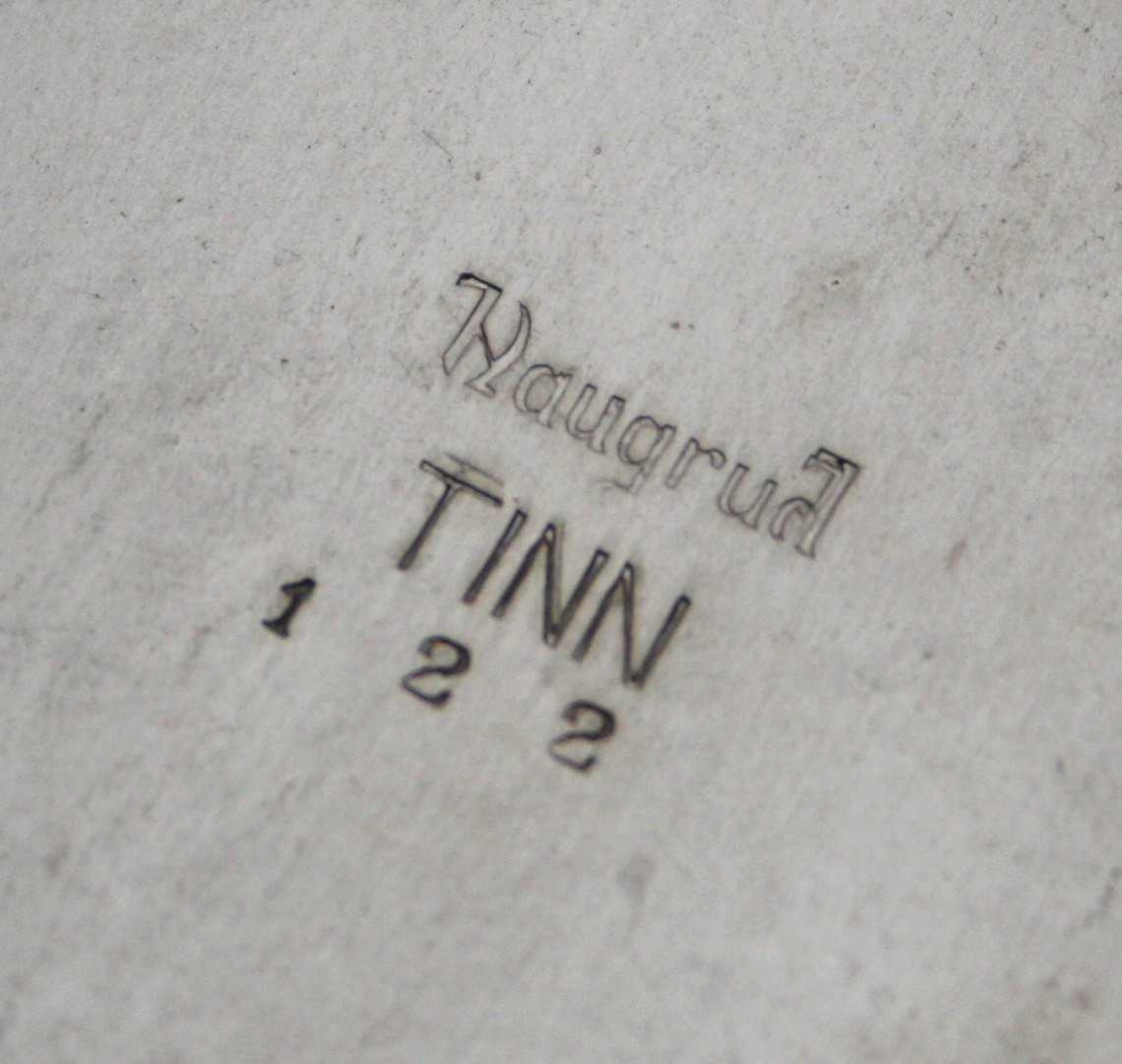 Tallerken, tinn - Aust-Agder museum og arkiv – KUBEN / DigitaltMuseum