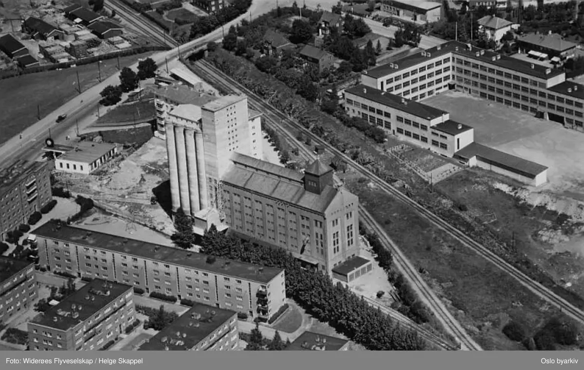 Sinsen kornsilo - Oslo byarkiv / DigitaltMuseum