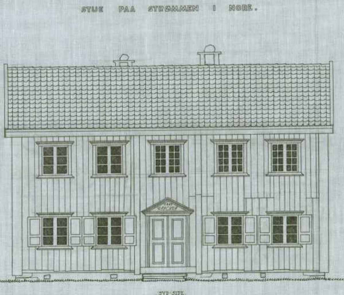 Tegning - Norsk Folkemuseum / DigitaltMuseum