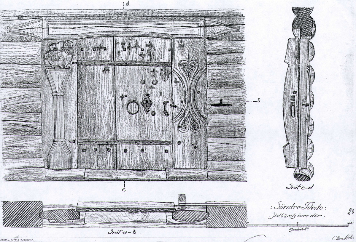 Tegning - Norsk Folkemuseum / DigitaltMuseum
