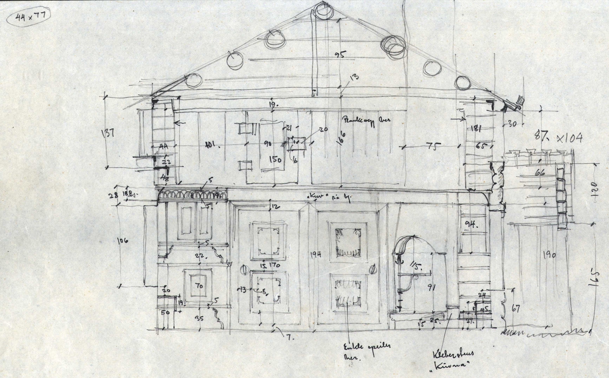 Tegning - Norsk Folkemuseum / DigitaltMuseum